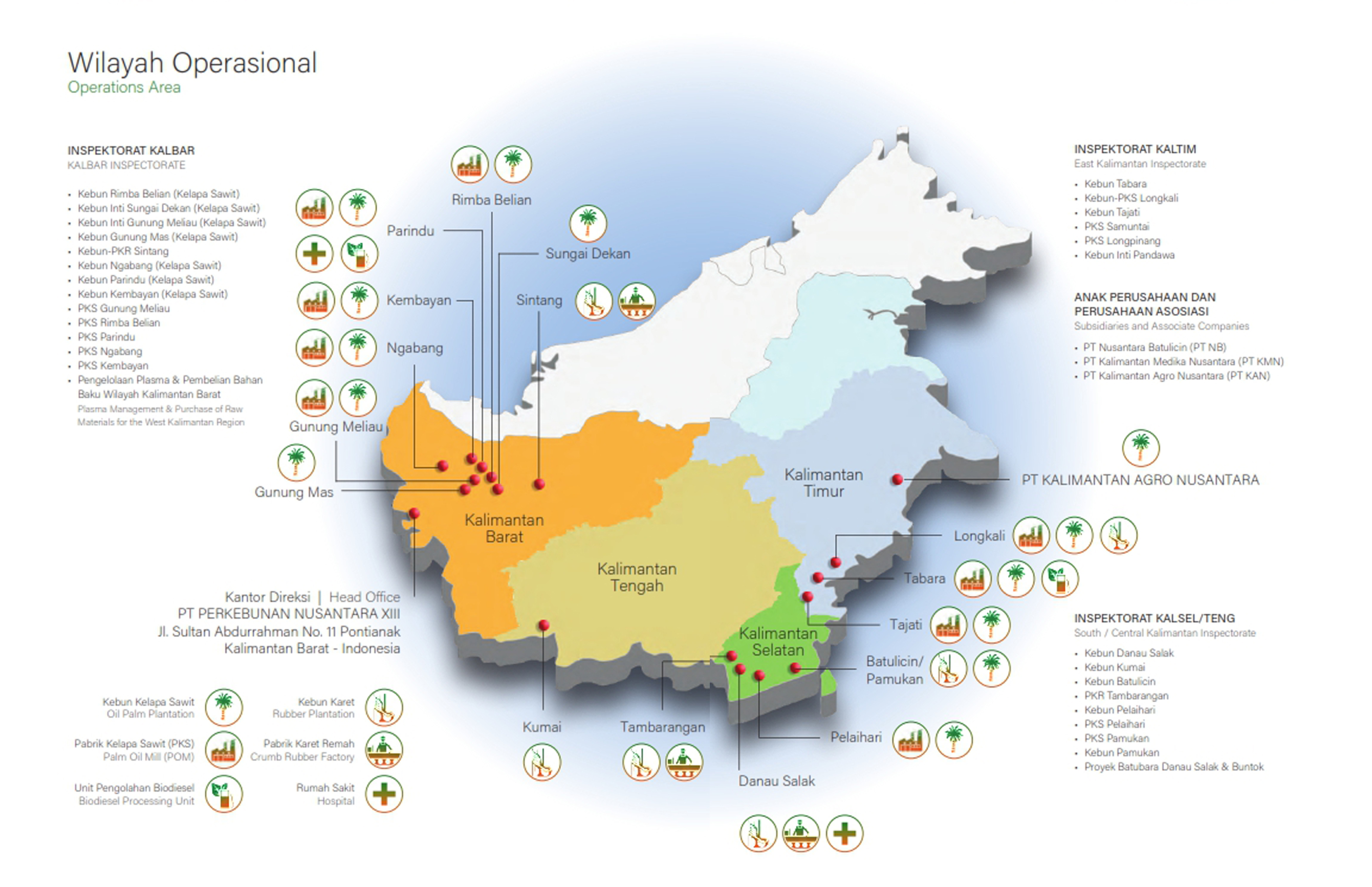 Lokasi | PT.Perkebunan Nusantara XIII Pontianak